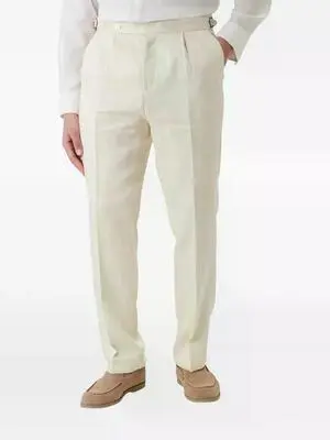 BOSS Pleated Tapered-leg Trousers