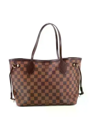 LOUIS VUITTON Neverfull Damier Pm Tote Bag - Brown