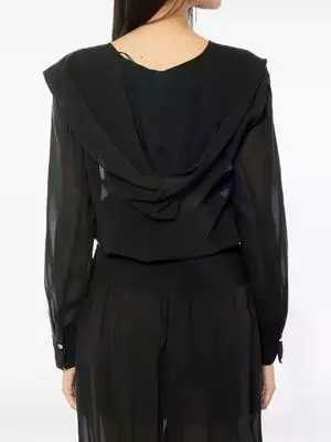Pinko Hooded Cropped Blouse