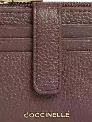COCCINELLE Medium Metallic Grained-leather Wallet