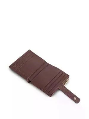 COCCINELLE Medium Metallic Grained-leather Wallet - Brown