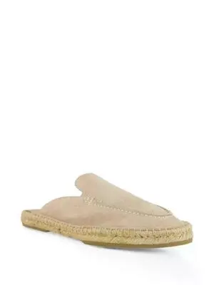 AURELIEN Beachside Suede Mules - Neutrals