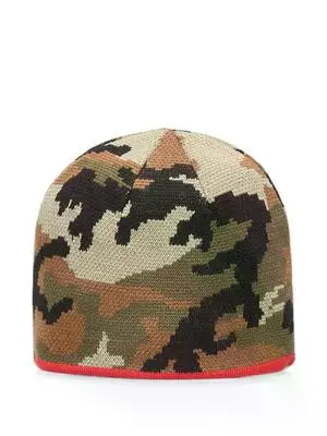 TWOJEYS Reversible Camouflage-print Beanie Hat - Green