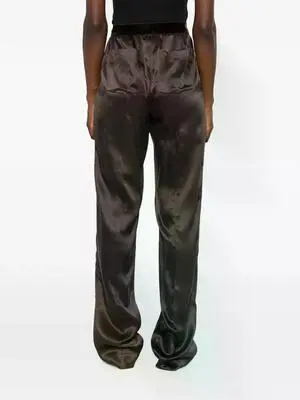 TOM FORD Silk Elasticated-waistband Trousers - Brown