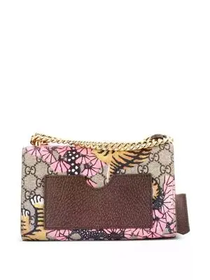 Gucci Padlock Bengal Print Gg Coated Canvas Small Shoulder Bag - Brown