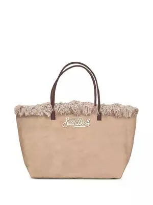 MC2 SAINT BARTH Fringed Tote Bag - Neutrals