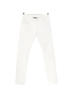 Corneliani Logo-patch Jeans - White