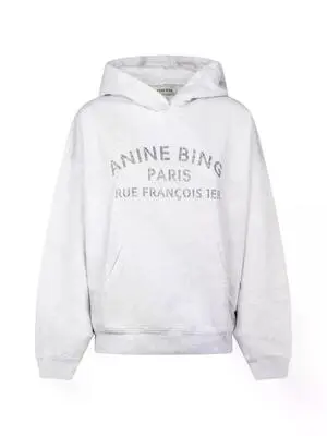 ANINE BING Harvey Paris Stencil Sweatshirt - Grey