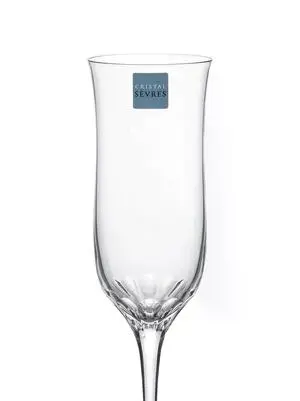 CRISTAL DE SEVRES Tuileries Flute Glasses - White