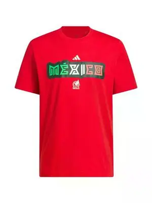 Adidas World Cup 2026 Mexico Graphic-print Cotton T-shirt - Red