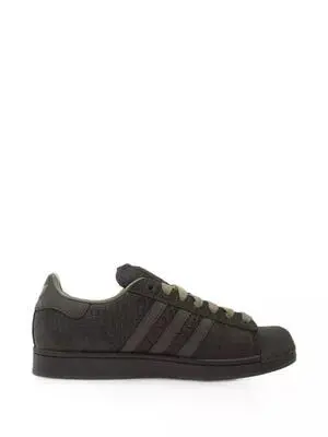 Adidas Superstar Ii Croc-effect Sneakers - Brown