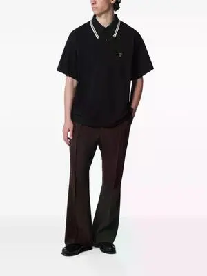 Needles Logo-embroidered Cotton Polo Shirt