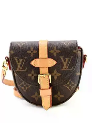 LOUIS VUITTON Chantilly Nm Handbag Monogram Canvas Micro Crossbody Bag - Brown