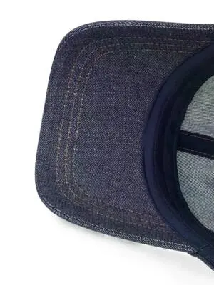 TRUSSARDI Embroidered-logo Denim Cap