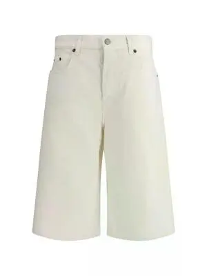 HAIKURE Becky High-waisted Twill Shorts - Neutrals