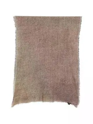 Avant Toi Frayed Cashmere Scarf - Brown