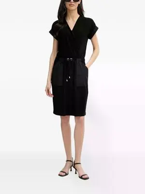 Joseph Ribkoff Drawstring-waist Wrap-style Mid-length Dress