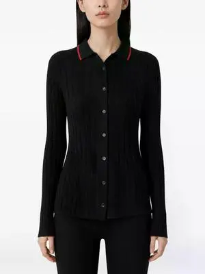 RETORI Ribbed-knit Button-down Cashmere Cardigan