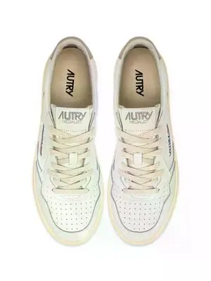 AUTRY Medalist Perforated Leather Sneakers - White