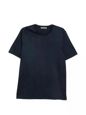 Corneliani Logo-embroidered T-shirt - Blue