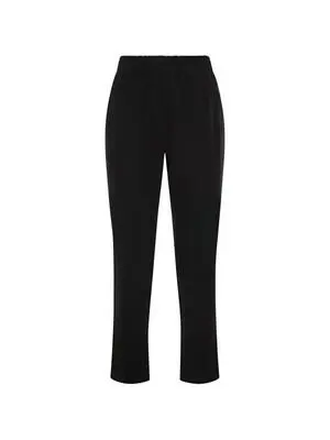 Max Mara Slim-fit Stretch-jersey Trousers - Black