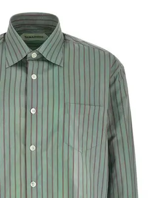 NAMACHEKO Striped Shirt - Green
