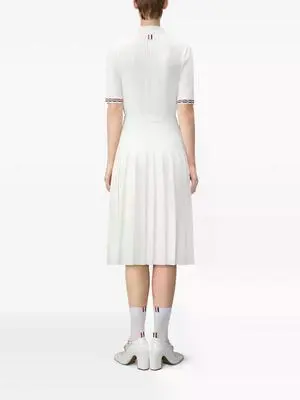 Thom Browne Rib-stitch Midi Polo Dress