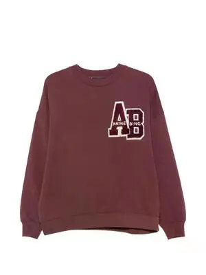ANINE BING Miles Logo-detail Sweatshirt - Red