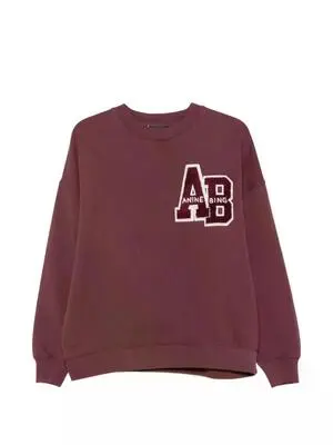 ANINE BING Miles Logo Sweatshirt - Red