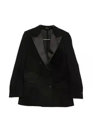 TOM FORD Double-breasted Buttoned Blazer - Black