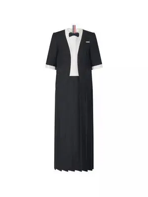 Thom Browne Trompe L'oeil Twill Midi Dress
