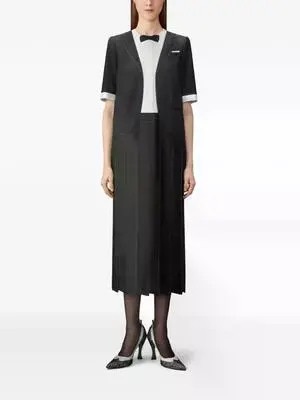 Thom Browne Trompe L'oeil Twill Midi Dress
