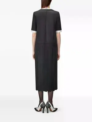 Thom Browne Trompe L'oeil Twill Midi Dress