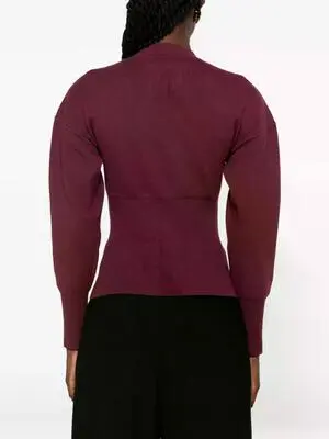 ANINE BING Panelled Mock-neck Sweater