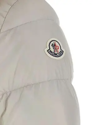 Moncler Down Jacket With Logo Patch