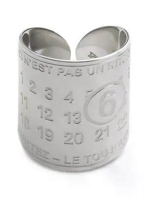 MAISON MARGIELA Souvenir Sticker Band Ring - Silver