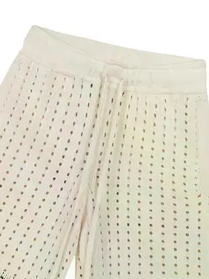 ROUGH. Rough Pointelle Knit Drawstring Shorts