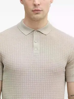 JOOP! Vanceo Waffle-knit Short-sleeve Polo Shirt