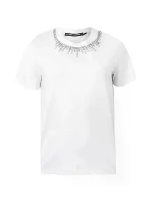 Karl Lagerfeld Embellished Crewneck T-shirt - White