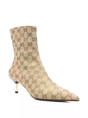 Gucci Monogram Pattern Pumps