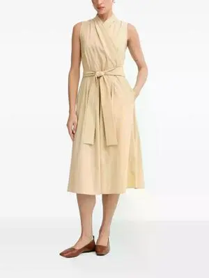 Joseph Ribkoff Belted Wrap-style Midi Dress - Neutrals