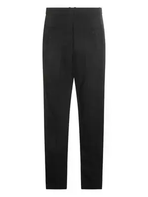 Saint Laurent Side-stripe Wool Pants - Black