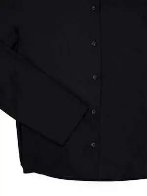 Gucci Silk-chiffon Point Collar Shirt - Black