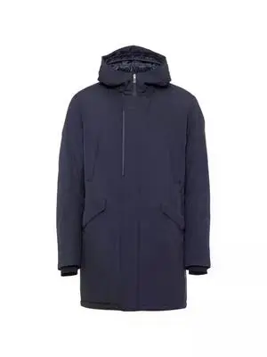Herno Hooded Zip-fastening Coat - Blue