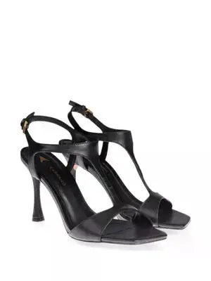 ANDREA CARRANO T-bar Leather Sandals