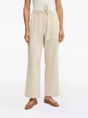 Joseph Ribkoff Belted Straight-leg Trousers - Neutrals