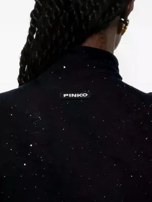 Pinko Sequin-embellished Roll-neck Sweater