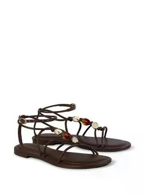 Ba&sh Caya Bead-embellished Strappy Sandals