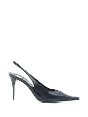 Saint Laurent Babylone Breteuil Slingback Pumps - Black