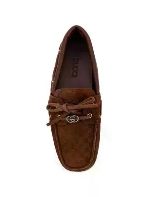 Gucci Gg-pattern Loafers
